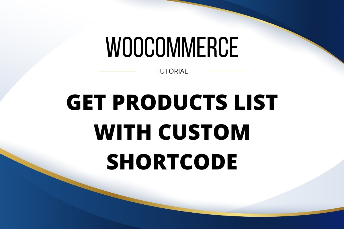 Woocommerce: Get products list with custom shortcode – Conic Solutions
